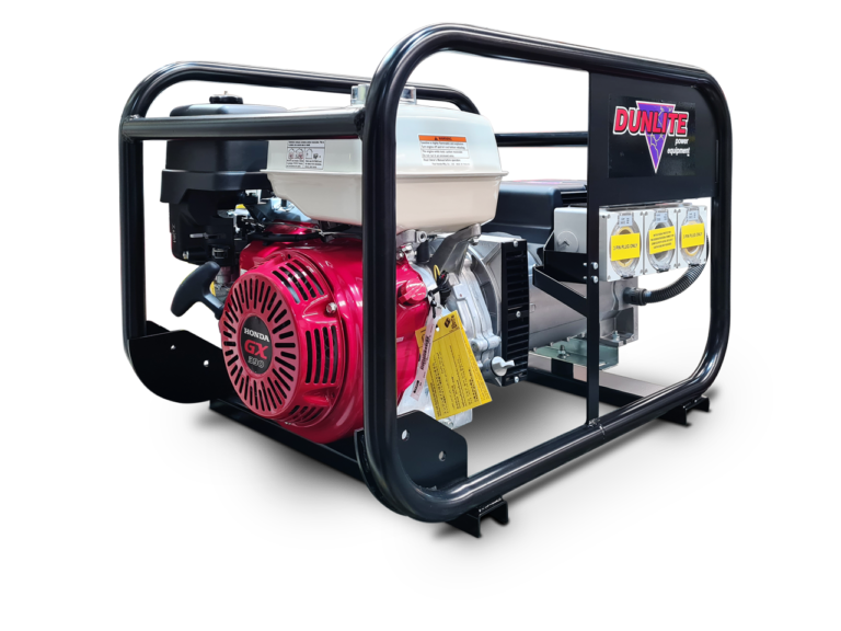 8 kVA Honda Powered generator with RCD Outlets | Dunlite Power Equipment